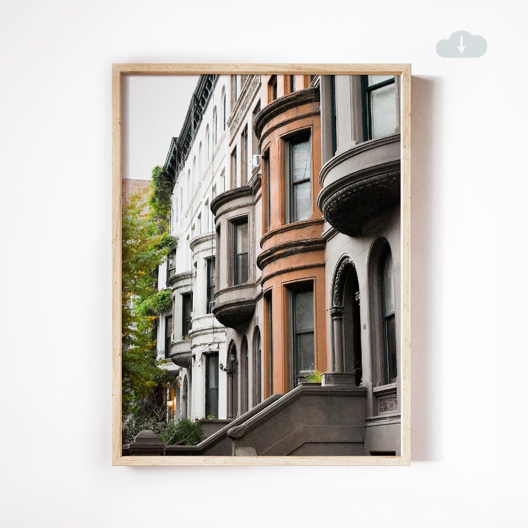 NYC Brownstone Print: Upper West Side Architecture Photography (digital ...
