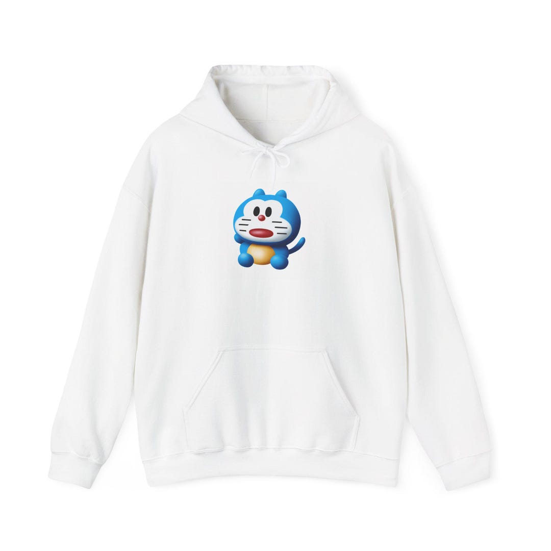 Anime Character Doraemon Unisex Hoodie Sweatshirt, Japanese Cartoon ...