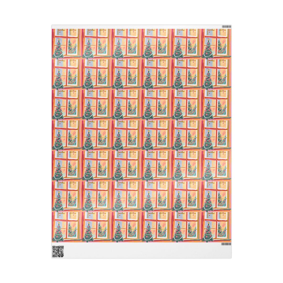 Festive Wrapping Paper, Holiday Gift Wrap, Christmas Wrap, Eco-friendly ...