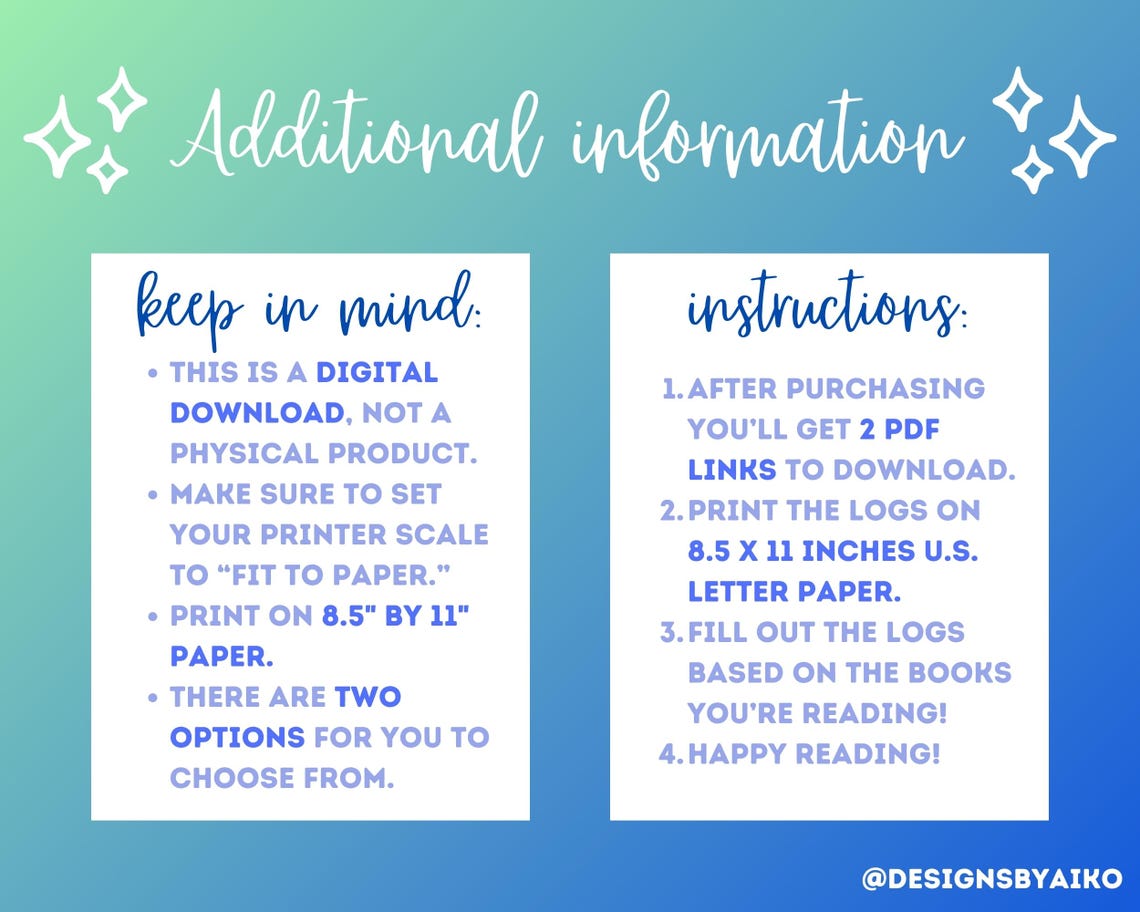 Printable Reading Logs, Reading Tracker, Book Tracker, Book Log ...