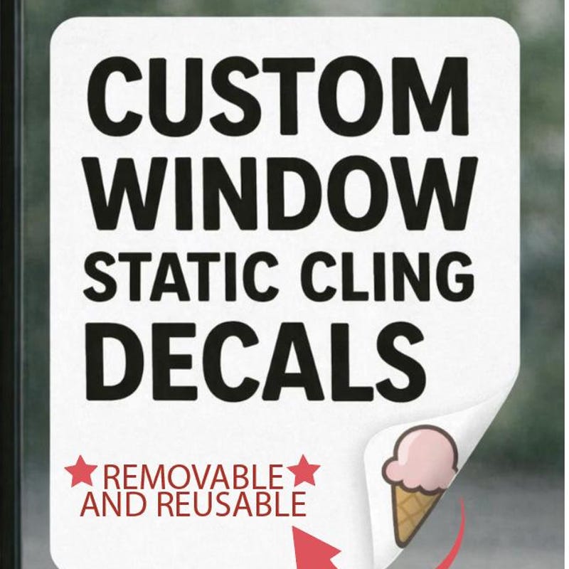 Static Cling Glass Decal - Etsy