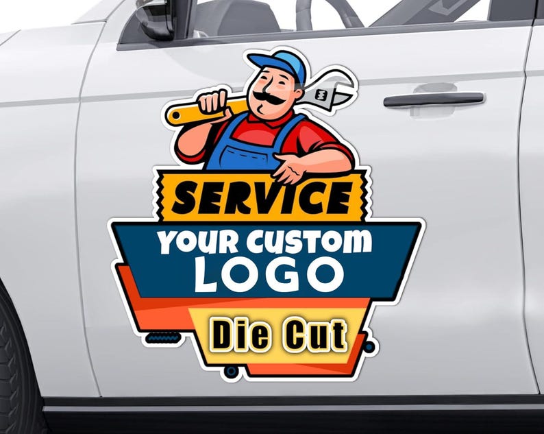 Die Cut Logo Sticker Full Color Vinyl Decal Businesses Windows Events ...