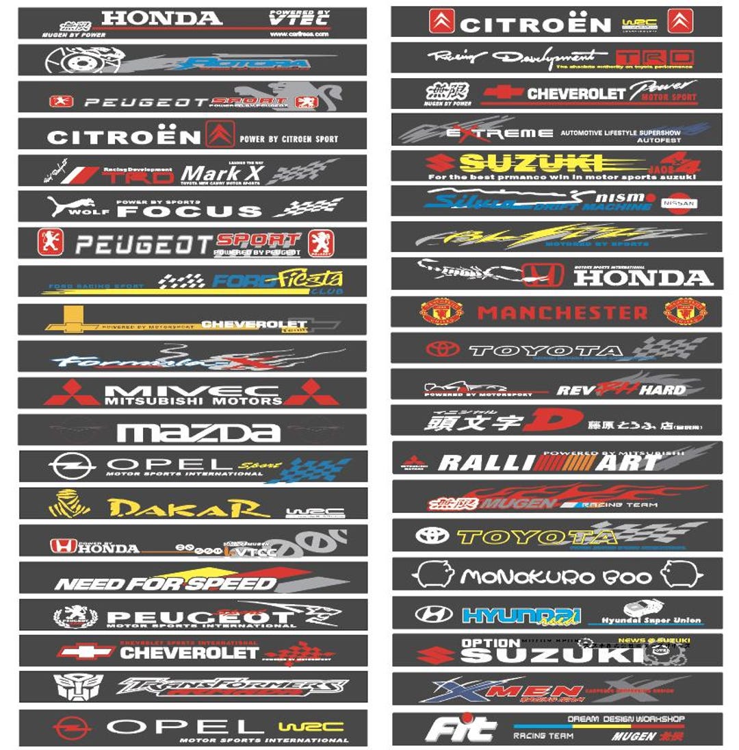 Sports Car Windshield Racing Banner Sunstrip SVG PNG (digital Download ...