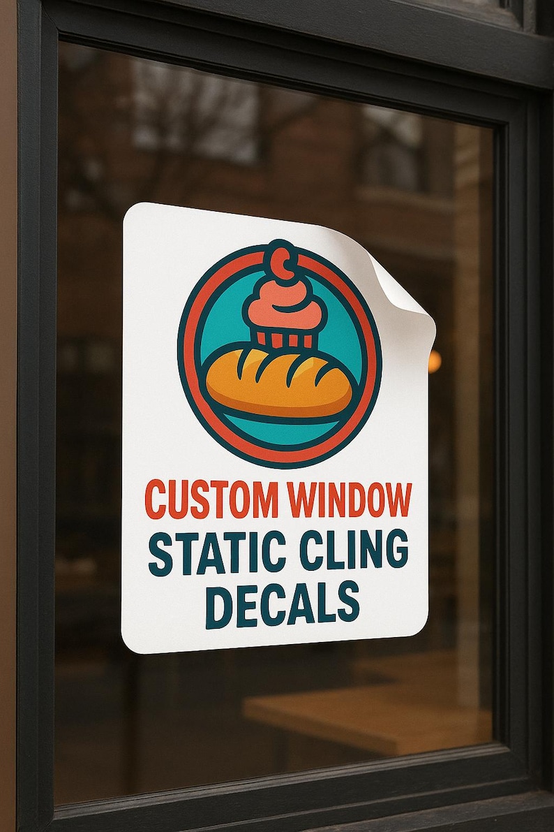 Custom Window Static Cling Decals – Removable & Reusable Storefront ...