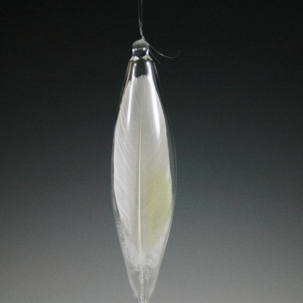 Glass Feather - Etsy
