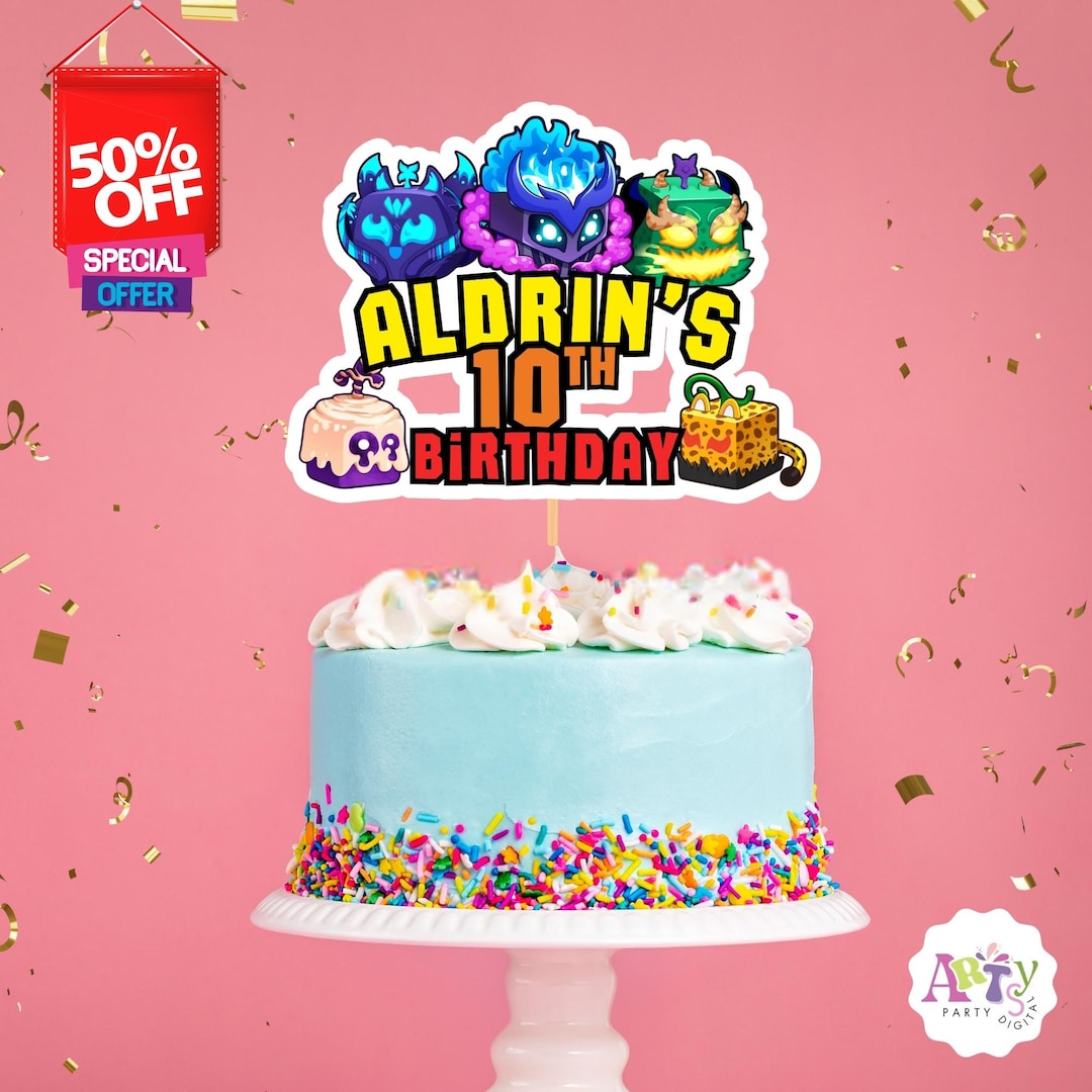 Blox Fruit Birthday Cake Topper: Pirate Ninja Party (digital Download ...