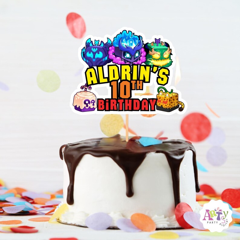 Blox Fruit Birthday Cake Topper: Pirate Ninja Party (digital Download ...