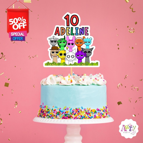 Sprunki Cake Topper - Etsy