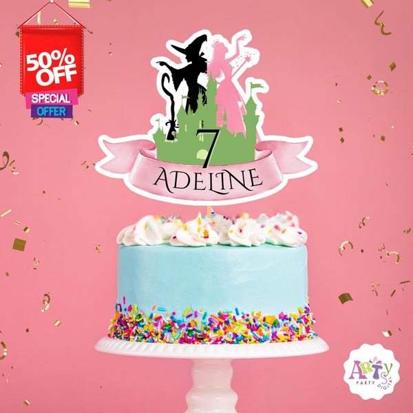 'wicked' Cake Topper - Etsy UK