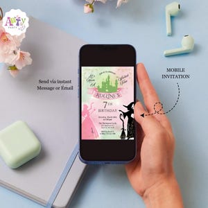 Wicked Birthday Invitation: Glinda & Elphaba, Oz Theme (digital) - Etsy