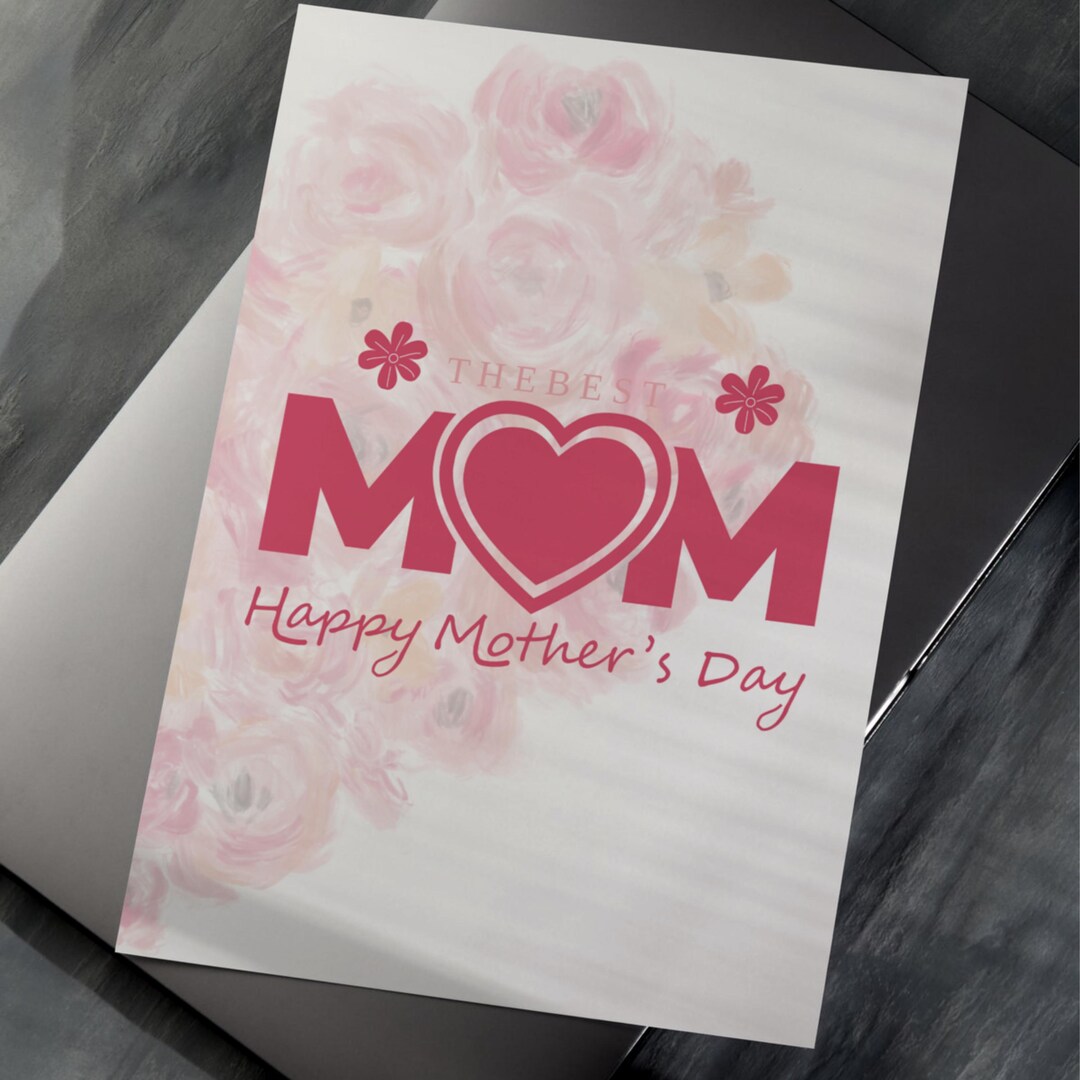 Printable Digital Mother's Day Card, Mother's Day Greeting Card, Happy ...