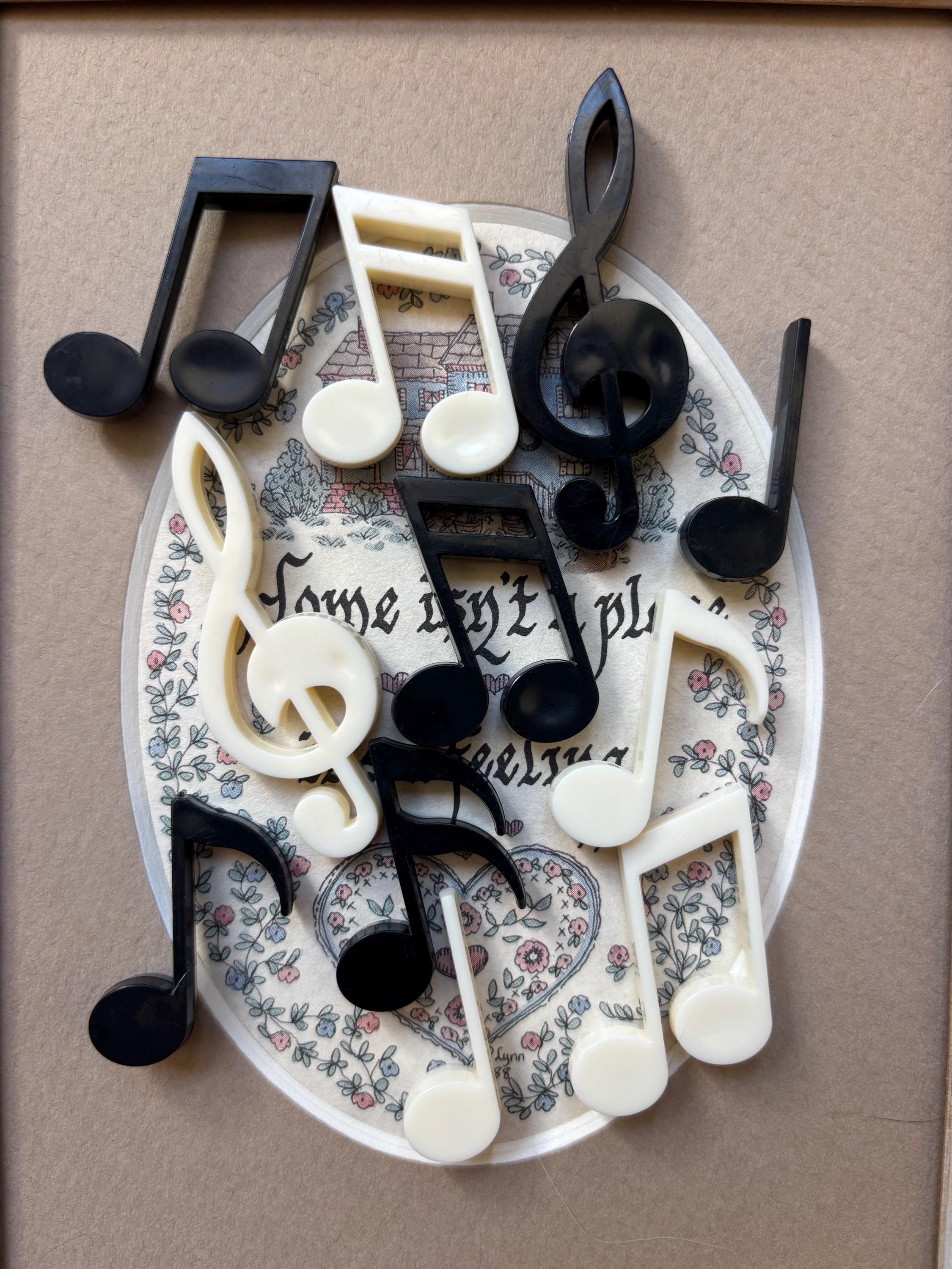 Musical Note Fridge Magnets: Music Lover Kitchen Decor, Set of 12 - Etsy