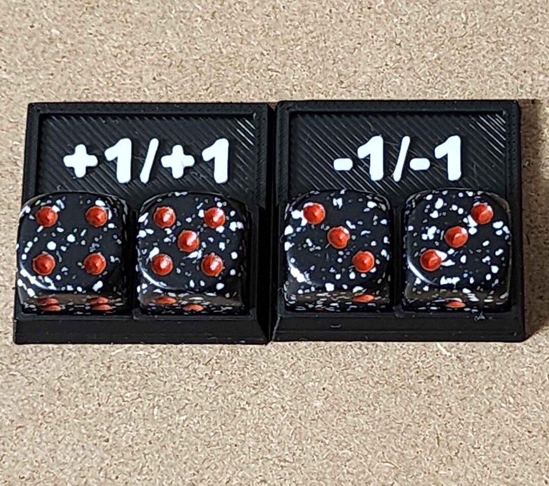 MTG +1/+1 and -1/-1 Counters: 3D Printed, Pack of 10 - Etsy