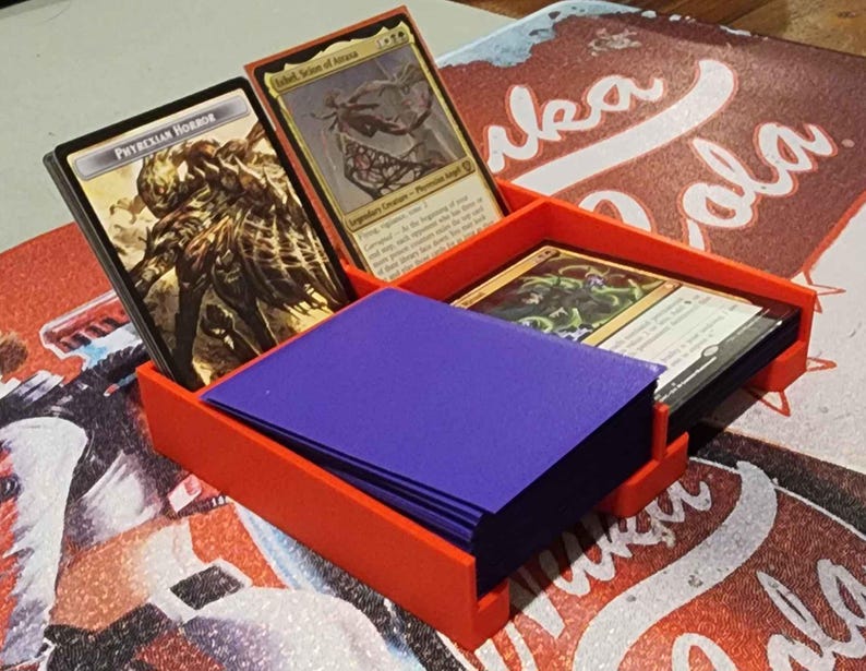 3D Printed MTG Card Tray - Library, Graveyard, and Exile Piles ...