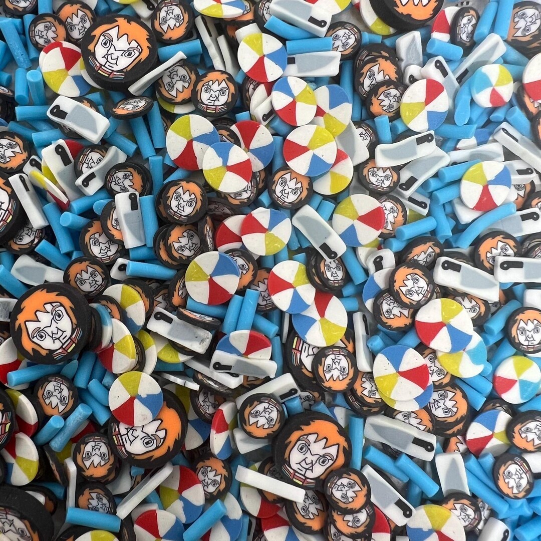 Chuckie Horror Movie Polymer Clay Slices: Nail Art Sprinkles - Etsy