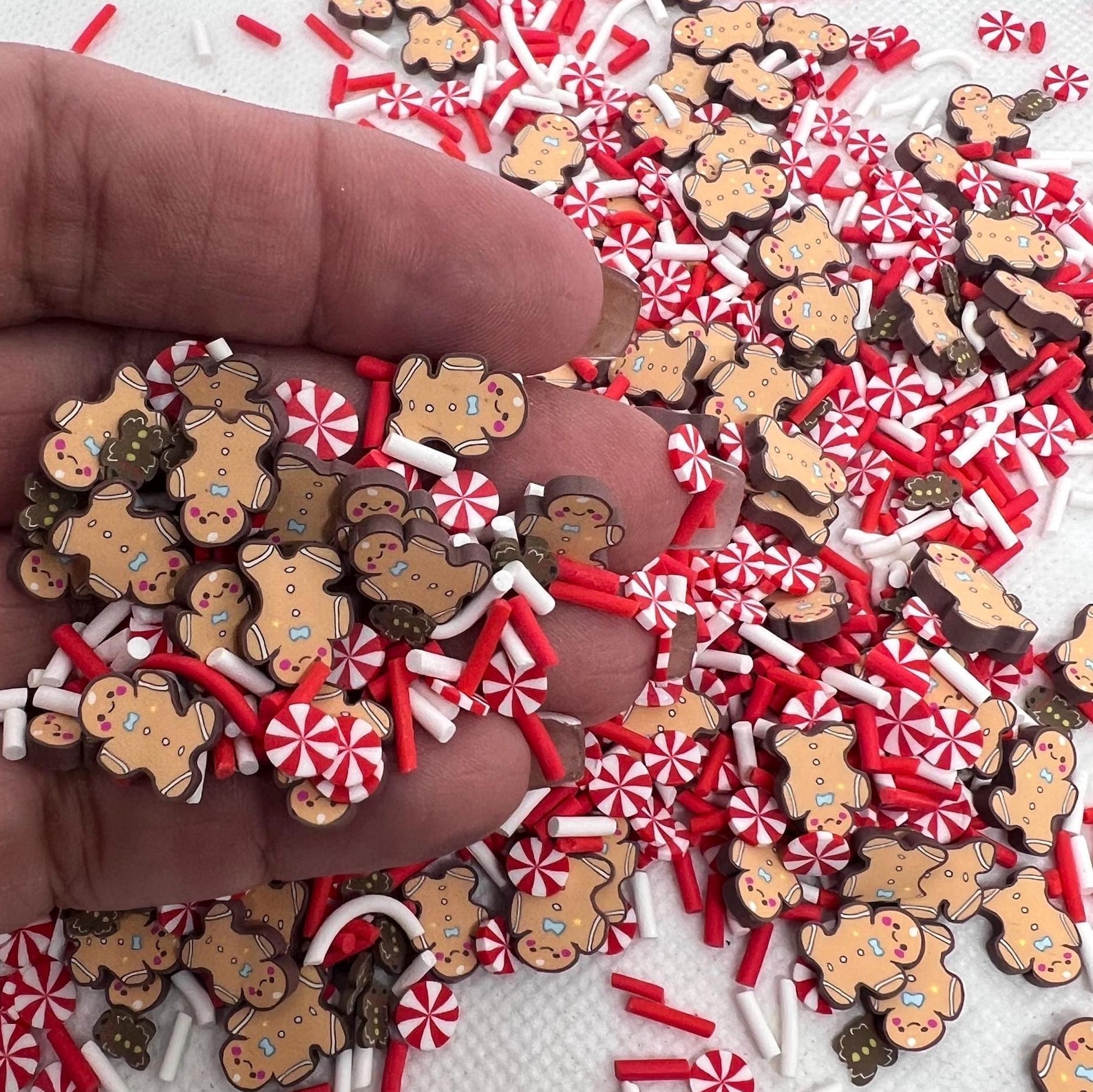 Catch the Gingerbread Man Mix Nail Resin Art Lip Gloss Cuticle Oil Soap ...