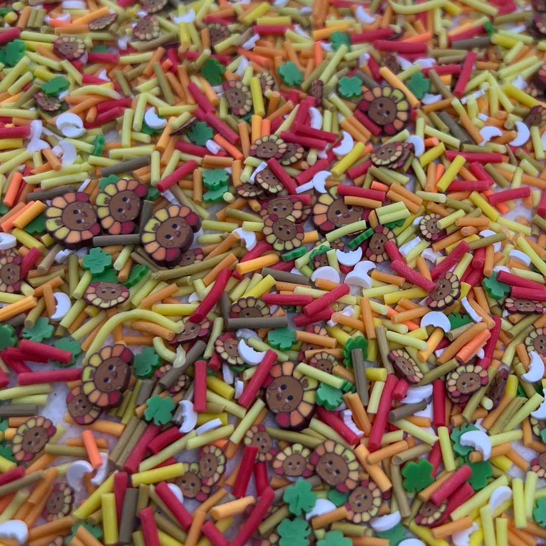 Fall Thanksgiving Mix Pumpkin Spiced Turkey Nail Resin Art Fimo Polymer ...