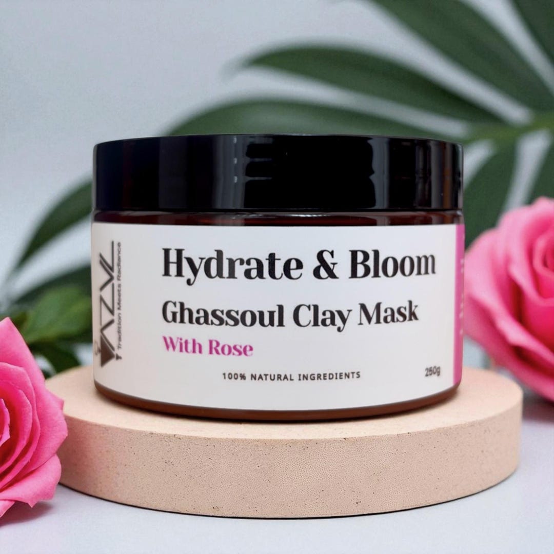 Moroccan Ghassoul Clay Mask With Rose - Etsy