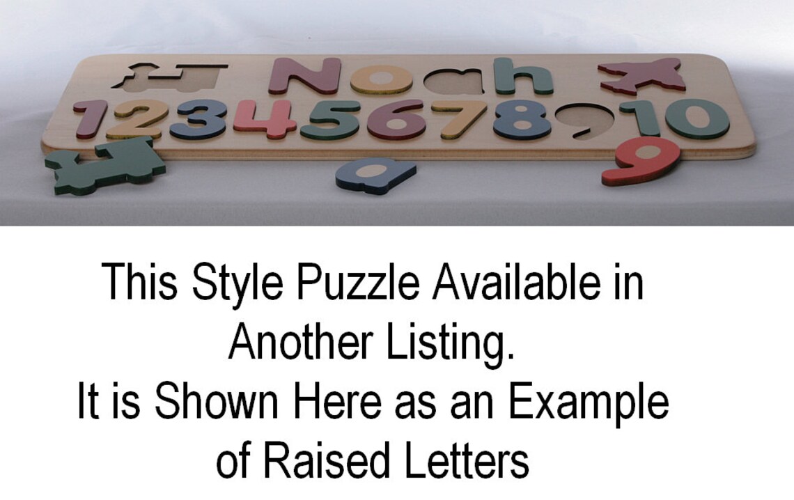 Wooden Name Puzzle for Three Names Custom Personalized - Etsy