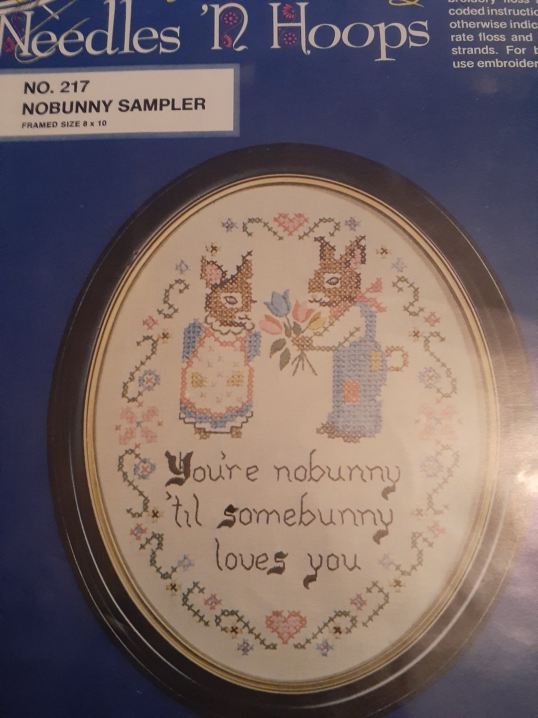 NIP NEEDLES 'n Hoops Nobunny Sampler - Etsy