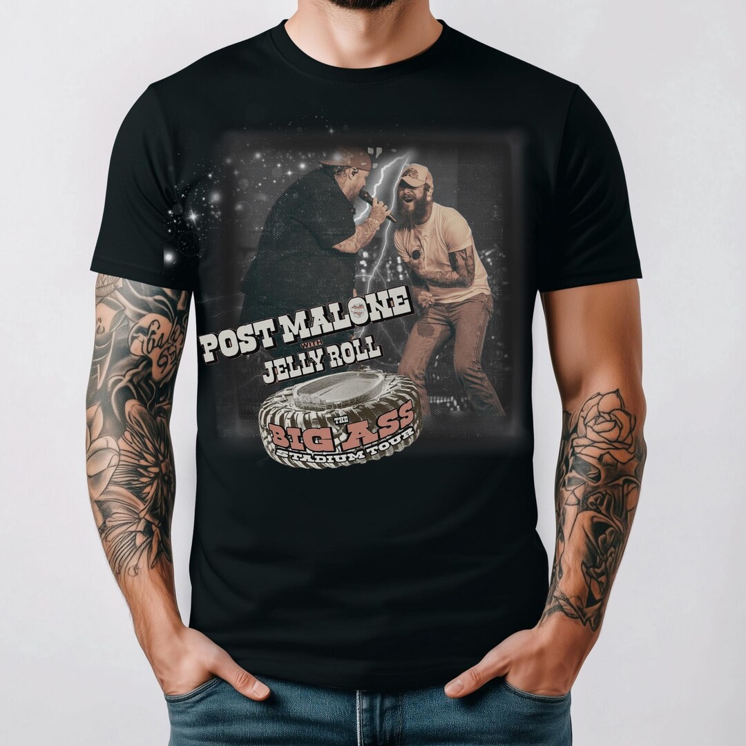 Post Malone Jelly Roll Comfort Colors Vintage Shirt, Post Malone Tour ...