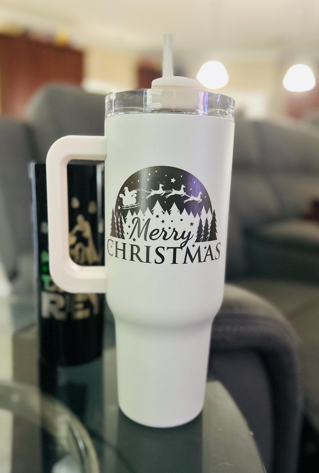 Custom Christmas Tumbler With Name, Personalized Holiday Cup, Drinkware ...