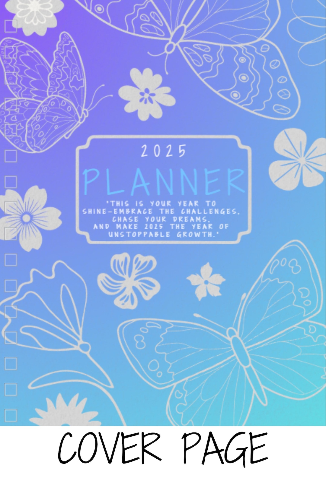 2025 "whispering Wings: A Butterfly Calendar" Printable Wall Calendar ...