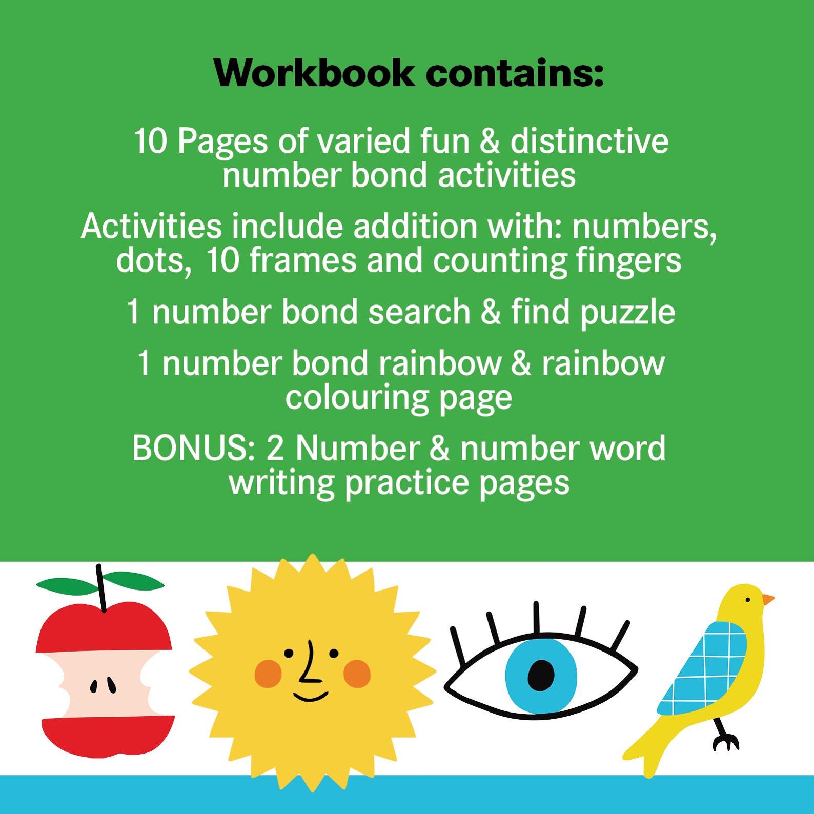 First Grade Number Bonds to 10 Math Activity Worksheet - Printable ...