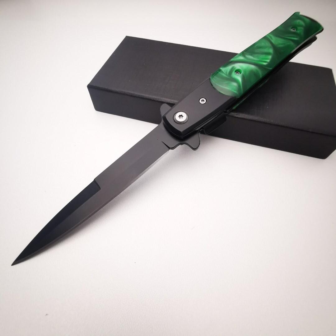 Italian Vintage Style Knife, Spring Assisted Open Folding Knife ...