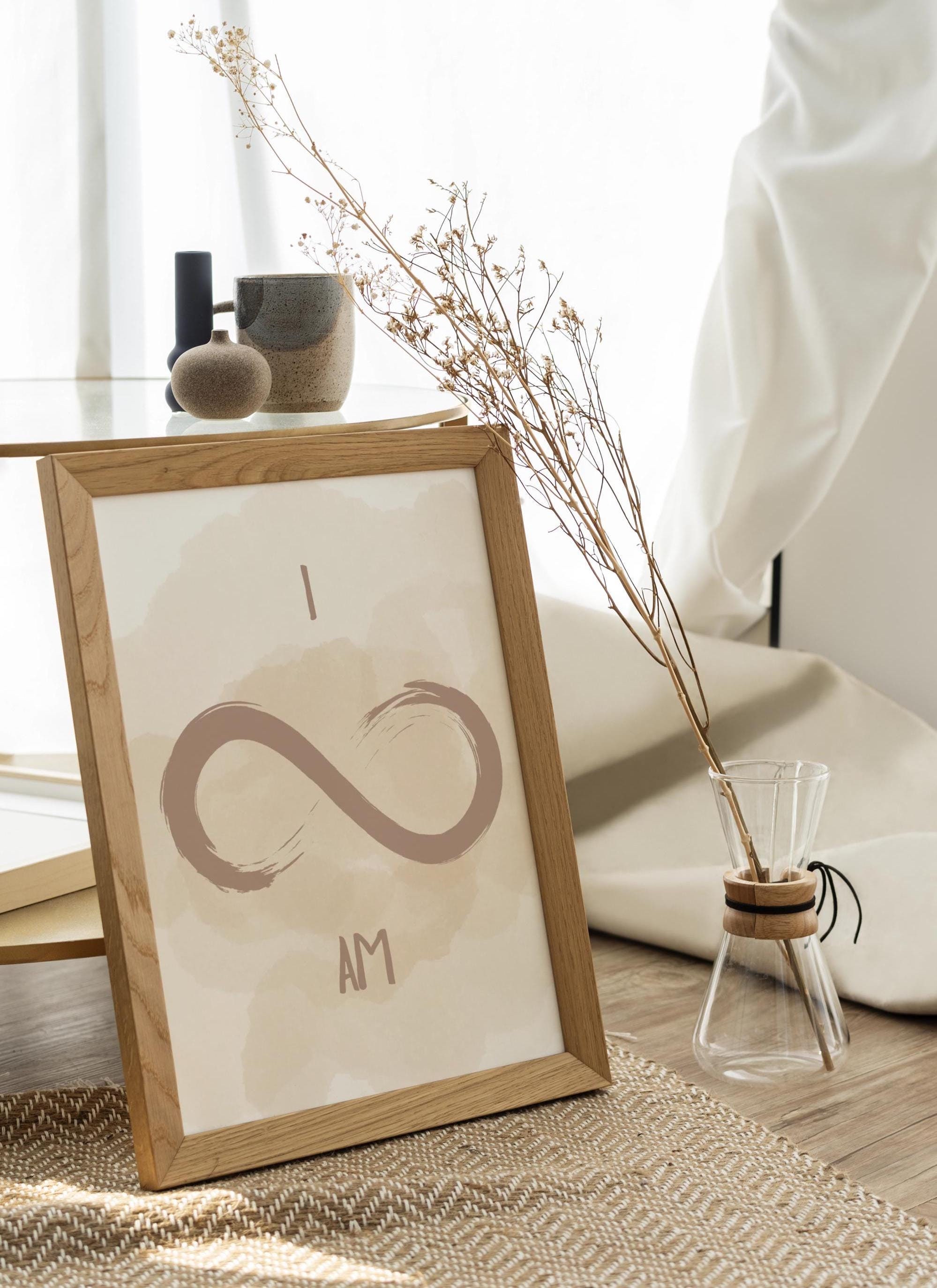 Infinity Symbol Print~affirmation Wall Art~i Am Infinity~positive ...