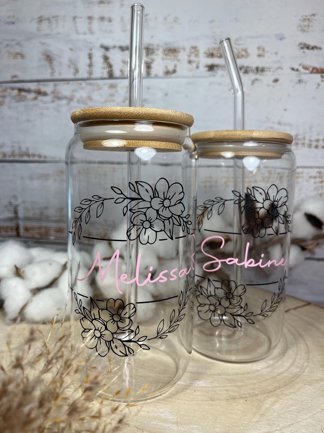 Personalized Drinking Glass With Name | Borosilicate Glass for Hot and ...