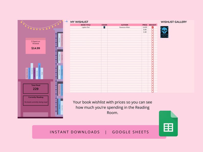 Ultimate Reading Tracker | Reading Tracker Google Sheet | Book Tracker ...