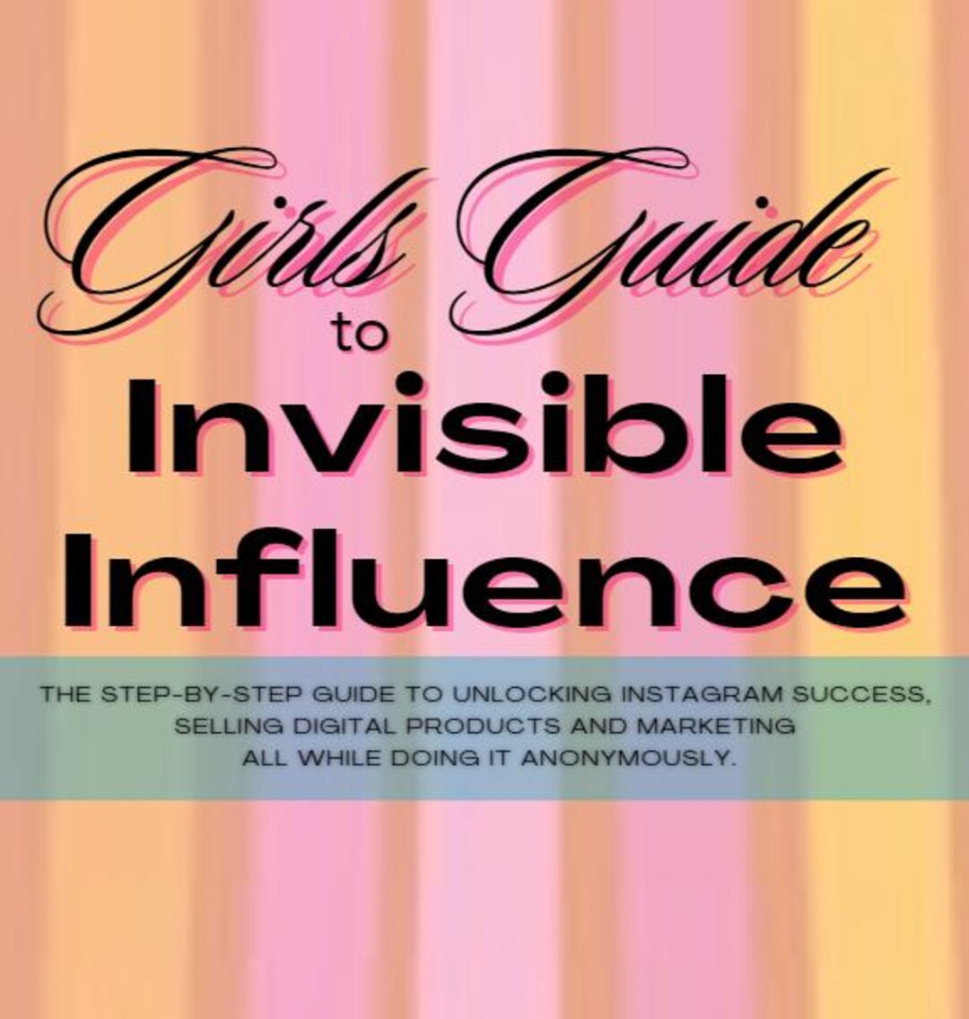 A Girl's Guide to Invisible Influence + TEMPLATE - Etsy