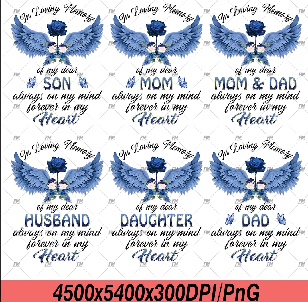 In Loving Memory Angel Wing , Memorial , Angel in Heaven , Memorial ...