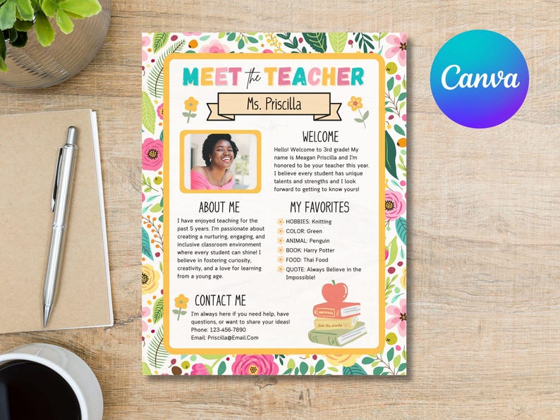 Editable Meet the Teacher Letter Template: Pastel Boho Classroom Decor ...