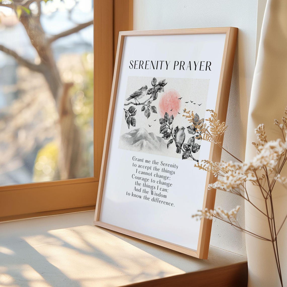 Serenity Prayer Digital Download Printable, Alcoholics Anonymous Poster ...
