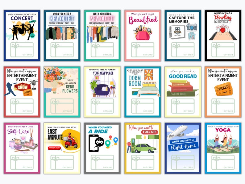 Graduation Coupon Book, First Year of College Survival Kit Printable ...