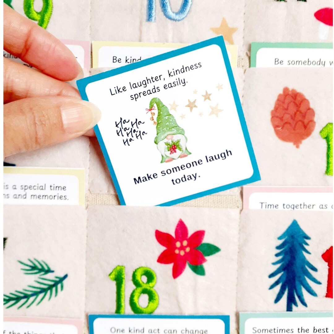 Printable Kindness Advent Calendar Activity Cards: DIY Christmas ...
