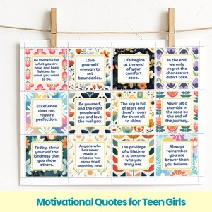 Growth Mindset Flashcards: Teen Girl Affirmation Cards (PDF Download ...