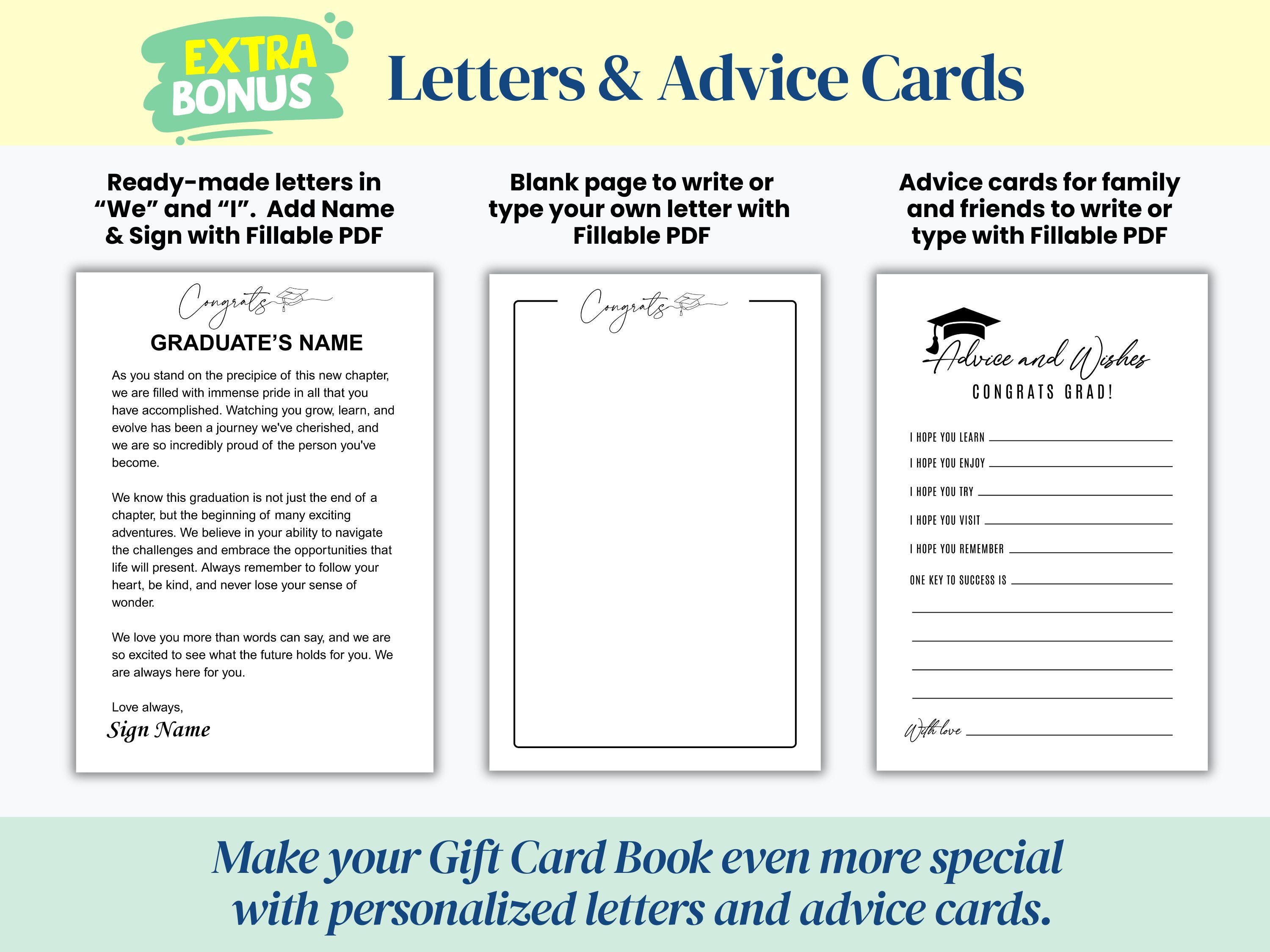 Graduation Coupon Book, First Year of College Survival Kit Printable, Gift Card Book for College ...