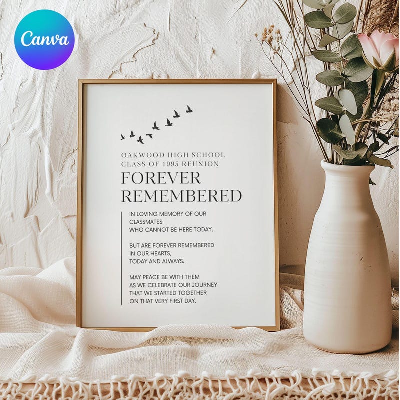 Reunion Memorial Table - Etsy
