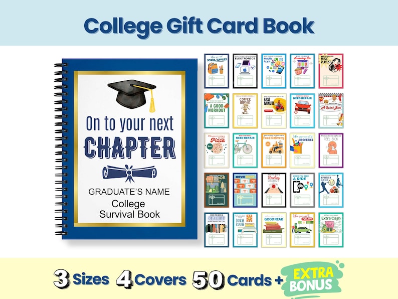 Graduation Coupon Book, First Year of College Survival Kit Printable ...