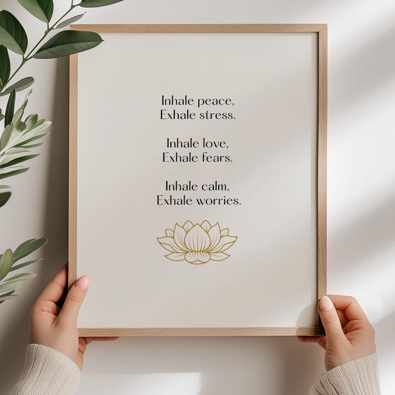 Inhale Exhale Print - Etsy