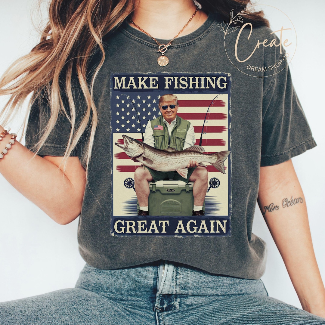 Funny Trump Fishing Png,maga Shirt Design,fishermen Png,dad Shirt ...