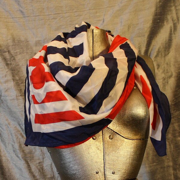 Red White Blue Scarf - Etsy