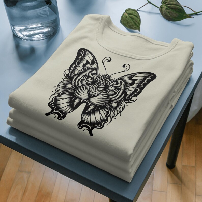 Tiger Butterfly SVG Digital Art - Tigerfly Illustration - Wild Animal ...