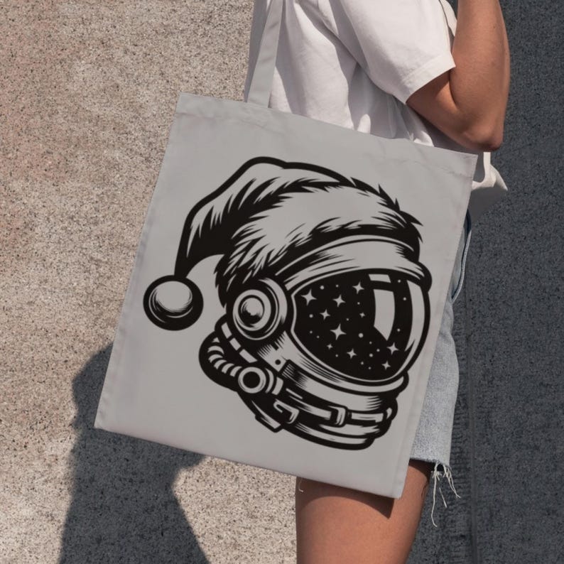 Astronot Svg, Christmas Astronaut Pdf, Christmas Hat Dxf, Mesmerizing ...