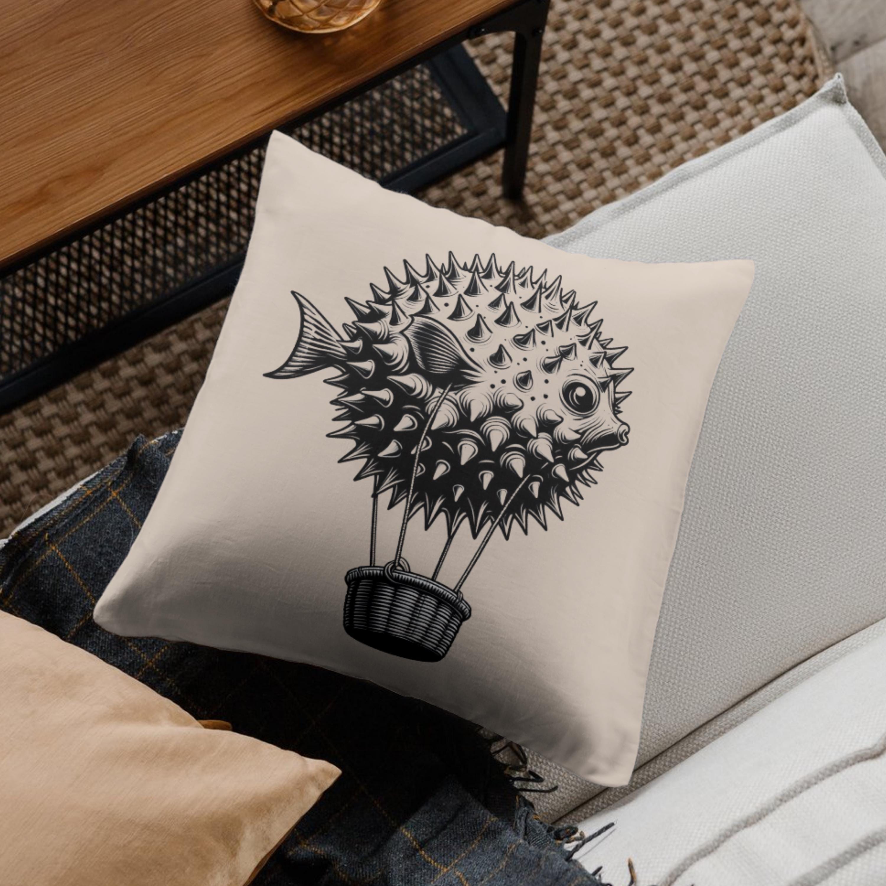 Air Balloon Blowfish Svg - Fun Puffer Fish Figure Svg - Blowfish Svg ...