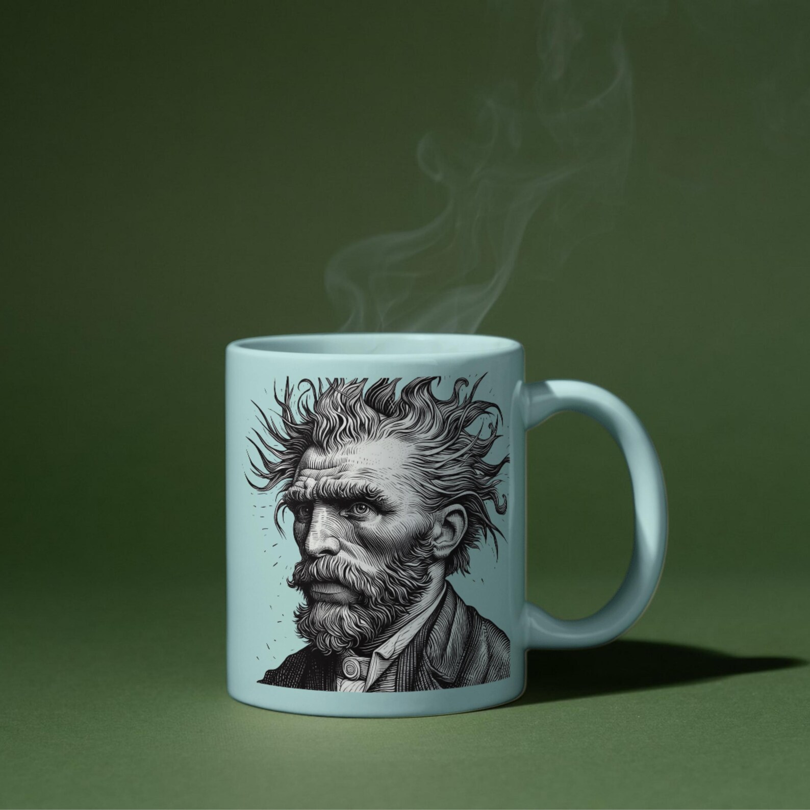 Vincent Van Gogh Svg - Van Gogh Detailed Drawing Svg - Van Gogh Starry ...