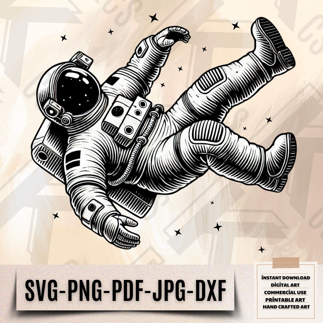 Floating Astronaut Svg - Space Explorer Png - Outer Space Clipart ...